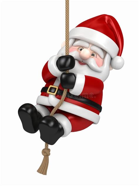 Santa Hanging Rope Stock Illustrations 377 Santa Hanging Rope Stock