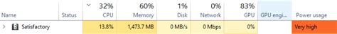 Satisfactory Has Heavy Cpu Usage Even While Sitting Idly On The Main