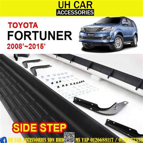 Toyota Fortuner 2008 2015 Oem Running Board Sied Step Uh Car