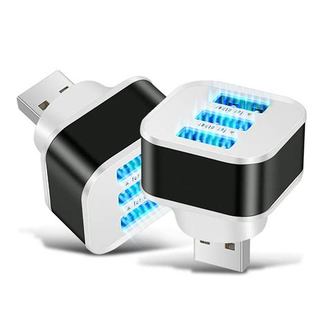 Moyic Cargador 3 En 1 Usb Hub 5v 3 Puertos Divisor De Expansión De