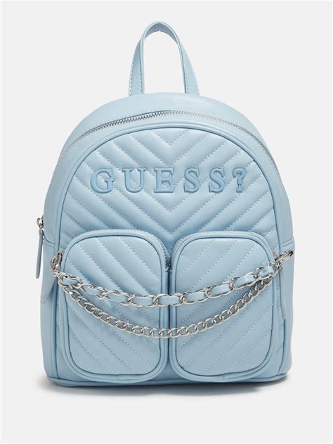 Guess Factory Cassie Quilted Backpack In Blue Lyst
