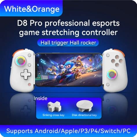 D8 Wireless Game Controller Handheld Gamepad Joystick With Turbo 6 Axis