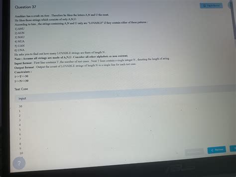 I Was Unable To Solve This Question For A Companys Online Test R