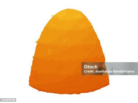 Jerami Jerami Rumput Jerami Makanan Untuk Hewan Ternak Ilustrasi Stok