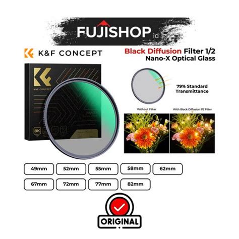 Promo Kandf Concept 77mm Nano X Series Black Diffusion Filter Kandf