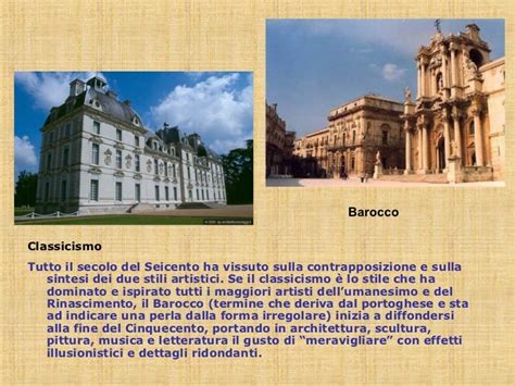 Il Seicento Tra Classicismo E Barocco