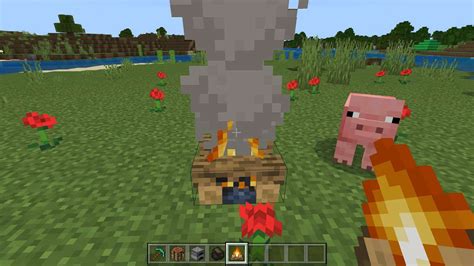 How To Make A Campfire In Minecraft