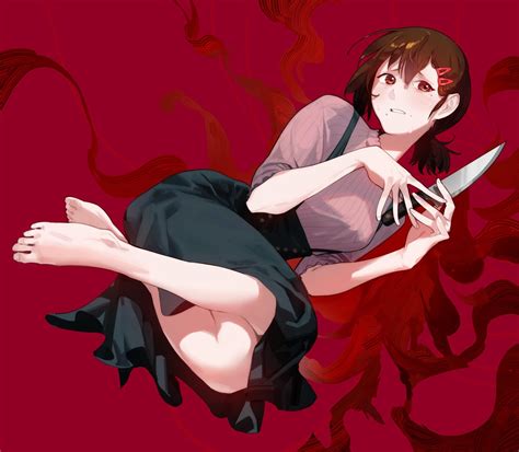 東山コベニ チェンソーマン KNIFE A KNIFE KNIFE BEBI KNIFE BEBI she raneブルーのイラスト