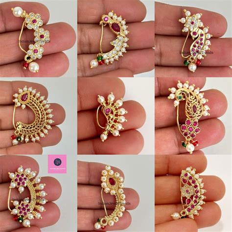 Restocked Nose Ring Marathi Nose Ring Priyanka Chopra Nath Clip On