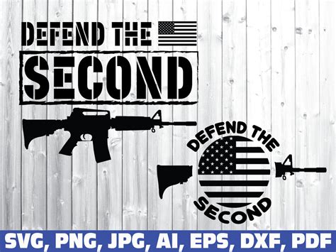 Nd Amendment Svg Defend The Second SVG Independence Day Etsy