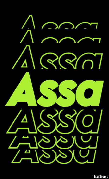 Assa Text Effect And Logo Design Name