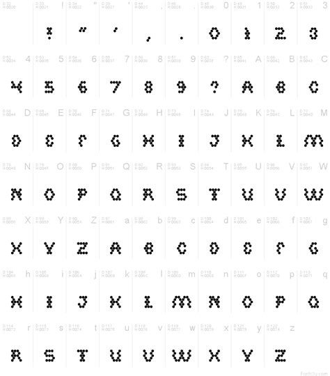 Hexagonal Font