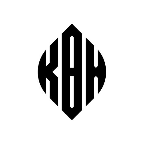 Diseño De Logotipo De Letra De Círculo Kbx Con Forma De Círculo Y