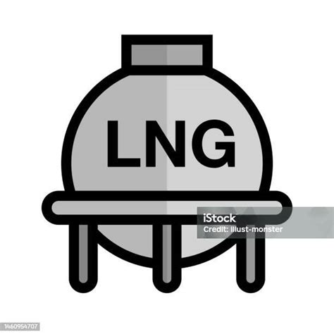 Tangki Lng Tangki Energi Vektor Ilustrasi Stok Unduh Gambar Sekarang