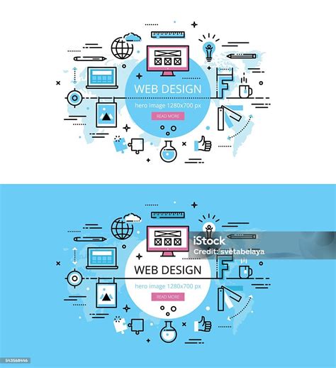 Desain Web Konsep Desain Gambar Pahlawan Warna Garis Datar Ilustrasi