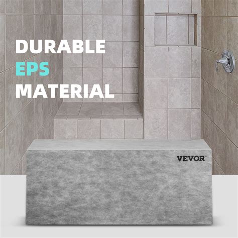 Vevor Tile Shower Seat 472 X 16 X 20 Ready To Tile Shower Seat