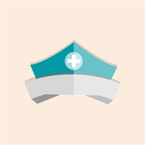 Nurse Hat With Cross Isolated Illustration Vector Graphic Design