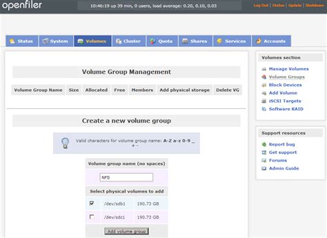 Install And Configure Openfiler For Esxi Shared Storage With Nfs And