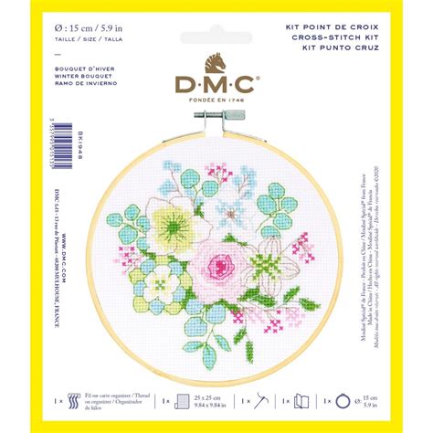 Dmc Floral Winter 14 Count Cross Stitch Kit 123stitch