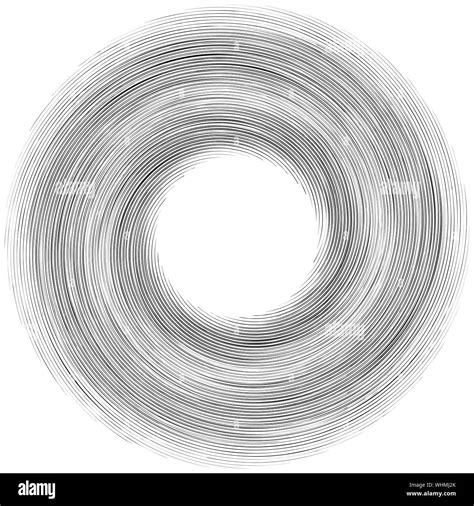 Detailed Twirl Spiral Element Whirlpool Whirligig Effect Circular