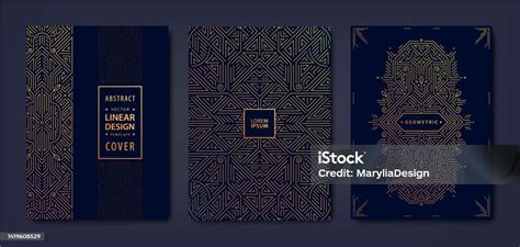 벡터 아트 데코 개츠비 골든 커버 세트 창의적인 디자인 템플릿 트렌디 그래픽 포스터 브로셔 디자인 포장 및 브랜딩 기하학적 모양 장식품 요소 초대장에 대한 스톡 벡터 아트