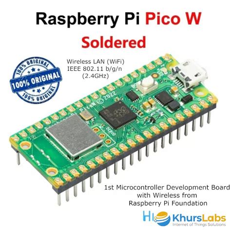 Jual Raspberry Pi Pico RP2040 W WIFI 2 4GHz 802 11n Wireless Shopee Indonesia