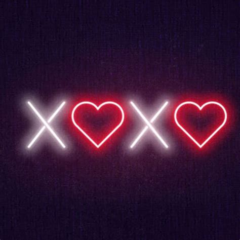 Ulalaza Neon Light Sign Led Xoxo Night Lights Usb Operated Decorative