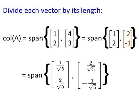 PPT QR Decomposition A Q R Q Is Orthonormal R Is Upper Triangular To Find QR Decomposition