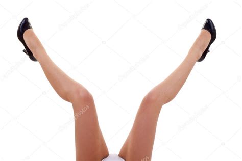 Woman With Her Legs Open Stock Photo Feedough