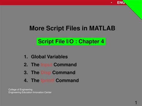 PPT More Script Files In MATLAB PowerPoint Presentation Free Download ID