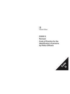 PACE Code D GOV UK Pace Code D Gov Uk Pdf PDF4PRO