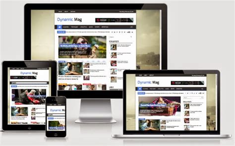 Dynamic Mag Responsive Blogger Template King Gecko Template