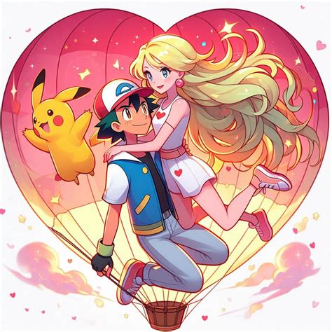 Ash X Serena Love Shaped Hot Air Balloon Theme By Amourshippingworld