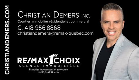 Christian Demers Courtier Immobilier Résidentiel Et Commercial Re Max