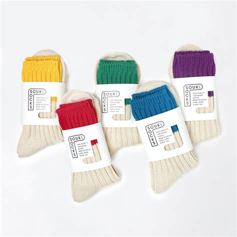 Souki Socks Crayon エコシルクコットン Souki Socks Factory In Nara