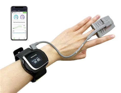 Rechargeable Pulse Oximeter Wrist Bluetooth Sleep Oxygen Monitor Finger