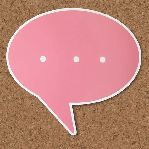 Free Photo Speech Bubble Cut Out Icon