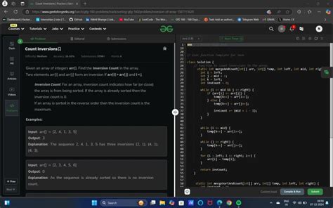 Nikhil Bhange On Linkedin Geeksforgeeks Gfg160 Geekstreak2024 Dsa