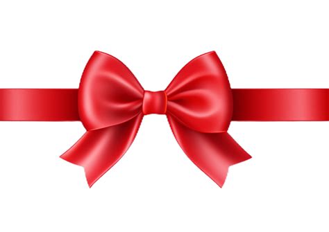 Ai Generative Ribbon And Bow Isolated On Transparent Background PNG