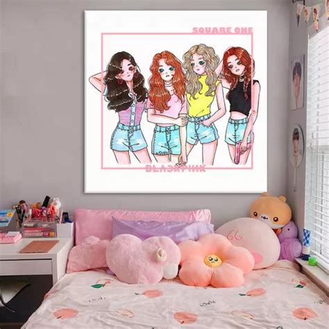 Cuadro Blackpink K Pop Regalo Kpoper Canvas F3 80 Cm Meses Sin Intereses
