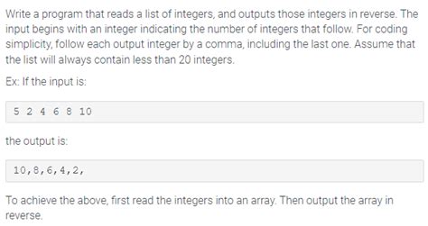 Solved Write A Program That Reads A List Of Integers And