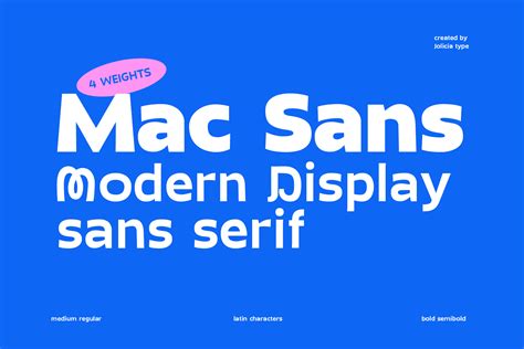 Mac Sans Display Sans Serif Font By Jolicia Type TheHungryJPEG