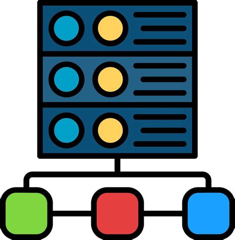 Server Line Filled Icon 53854462 Vector Art At Vecteezy