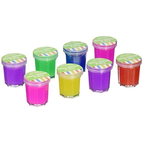 Fun Express 10012499 Mini Glitter Putty Assorted Colors Glitter Putty Fun Express Party