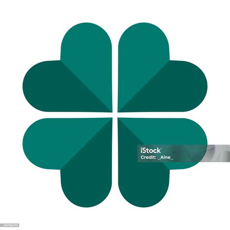 흰색 배경에 고립 된 플랫 스타일의 만화 해피 패트릭의 날 Shamrock 아이콘 클로버 꽃 표지판 벡터 그림입니다 3월에 대한