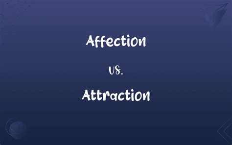 Affection Vs Attraction Whats The Difference