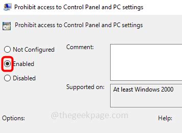 How To Restrict Users From Accessing Control Panel And Settings