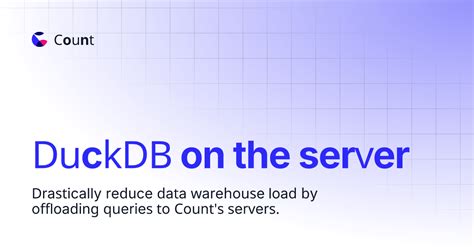 Duckdb On The Server Count
