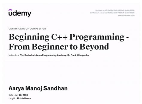 aarya sandhan on linkedin c udemycourse