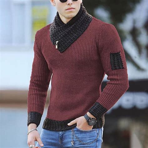Shldybc Turtleneck Men Long Sleeve Shirts Slim Thermal Turtleneck For